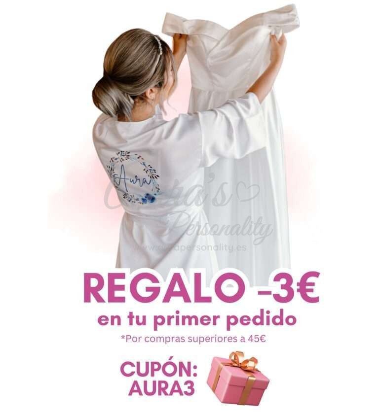 Batas encaje azul celeste, batas damas de honor, batas boda